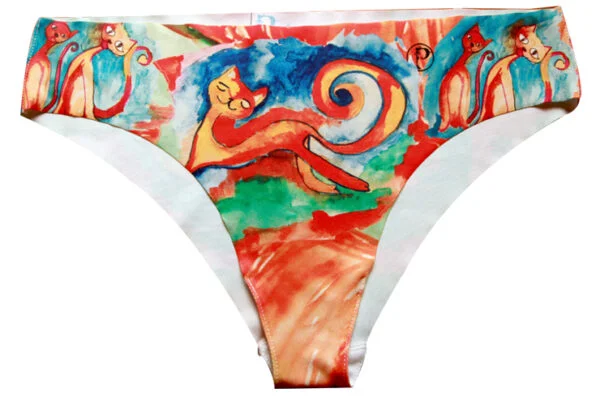 Calzón Bikini Gato Acuarela – La Pituka